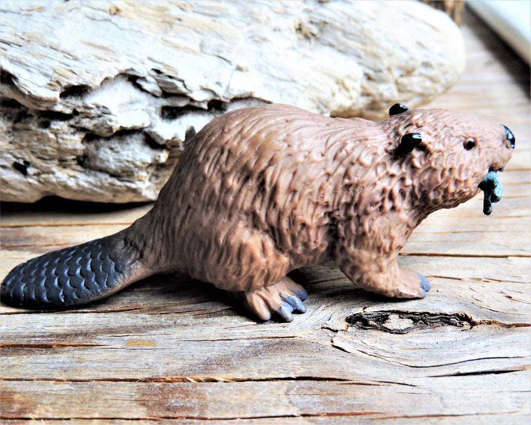 Large MINIATURE BEAVER Animals Figure Figurine Fairy Garden - Etsy