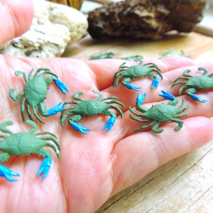 Set of Tiny CRAB MINIATURE Sea Life Animal Figurine Mini Figure ...