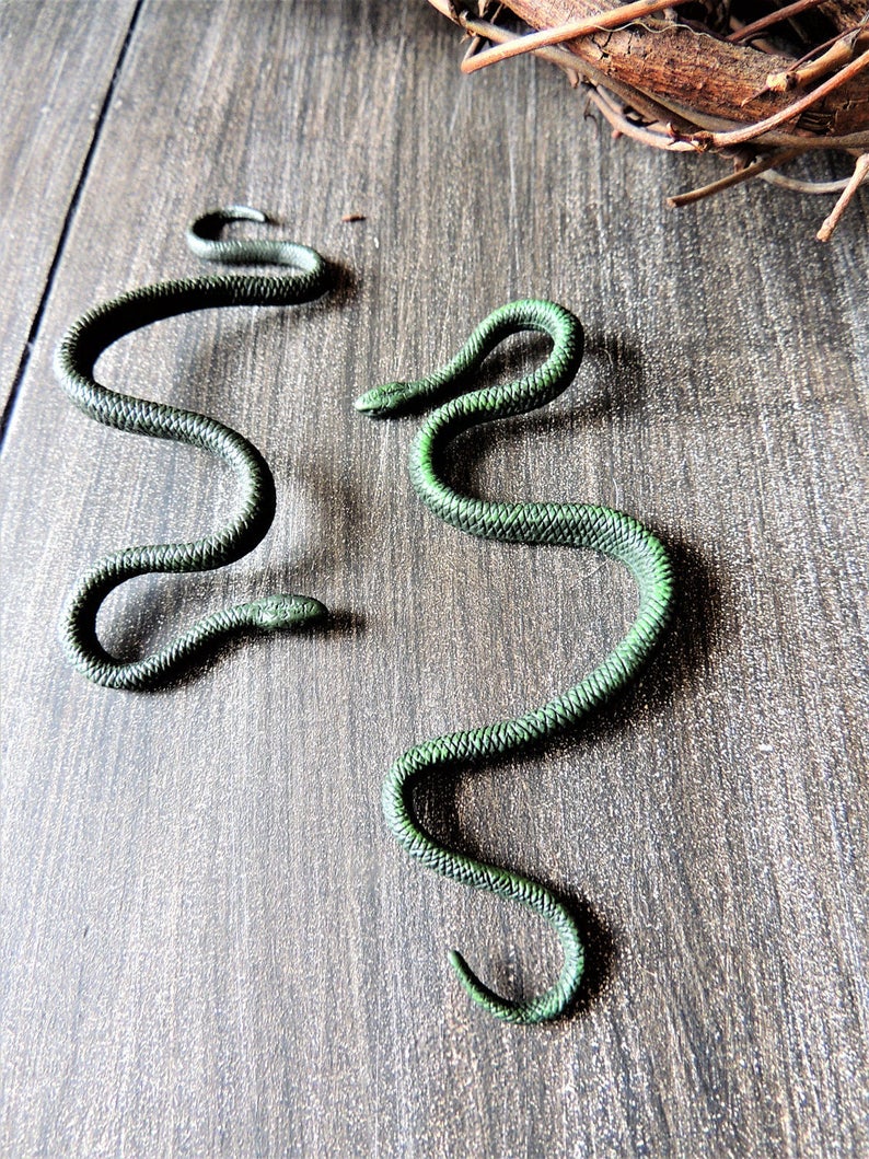 MINIATURE SNAKE Animal Figures Figurines for Fairy Gardens Dollhouse ...