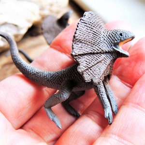 LIZARD MINIATURE Frilled Neck Animals Figurines Figures Fairy Garden ...