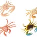 MINIATURE CRAB Plastic Animal Figure Figurines Dollhouse Diorama ...