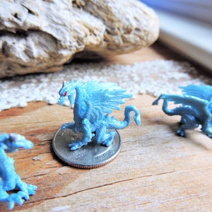 Blue Dragon MINIATURES Tiny Figures Figurines Dollhouse Diorama ...
