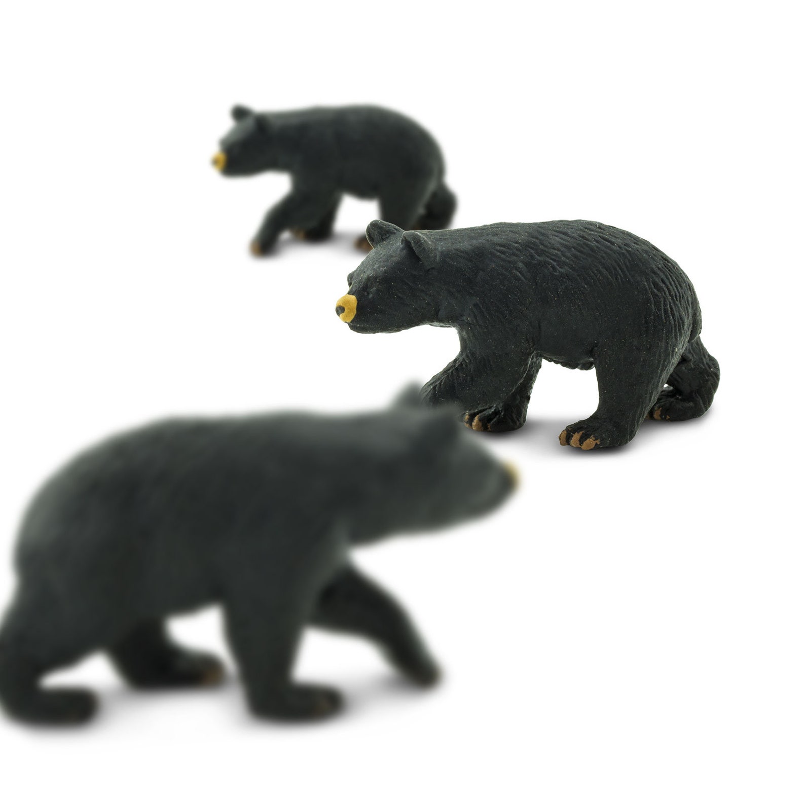 MINIATURE BLACK BEAR Animals Figure Figurine Fairy Garden Terrarium ...