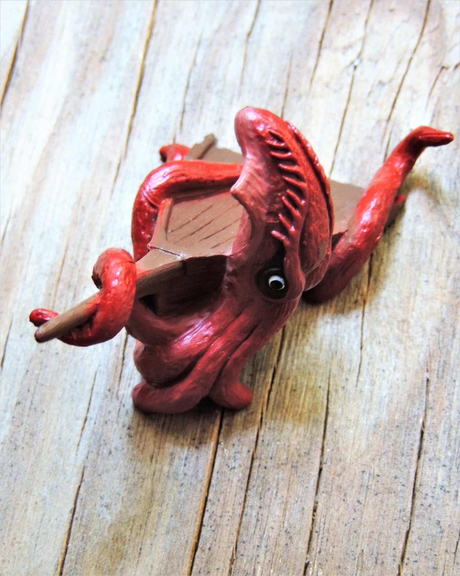 Miniature Kraken Cryptid Figurine for Fairy Garden Dollhouse Diorama ...