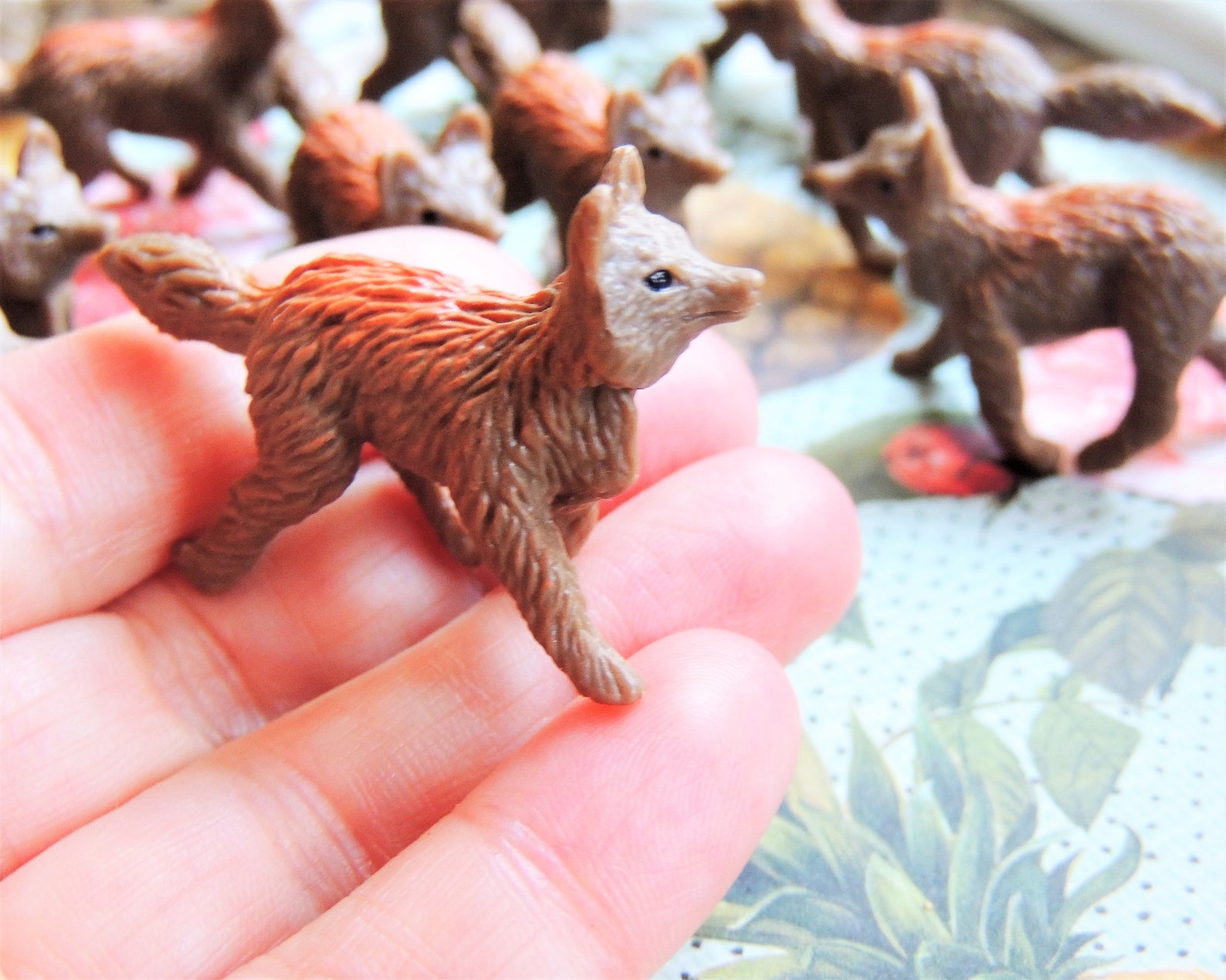 MINIATURE FOX Miniatures Animals Fairy Garden Figures Figurines ...