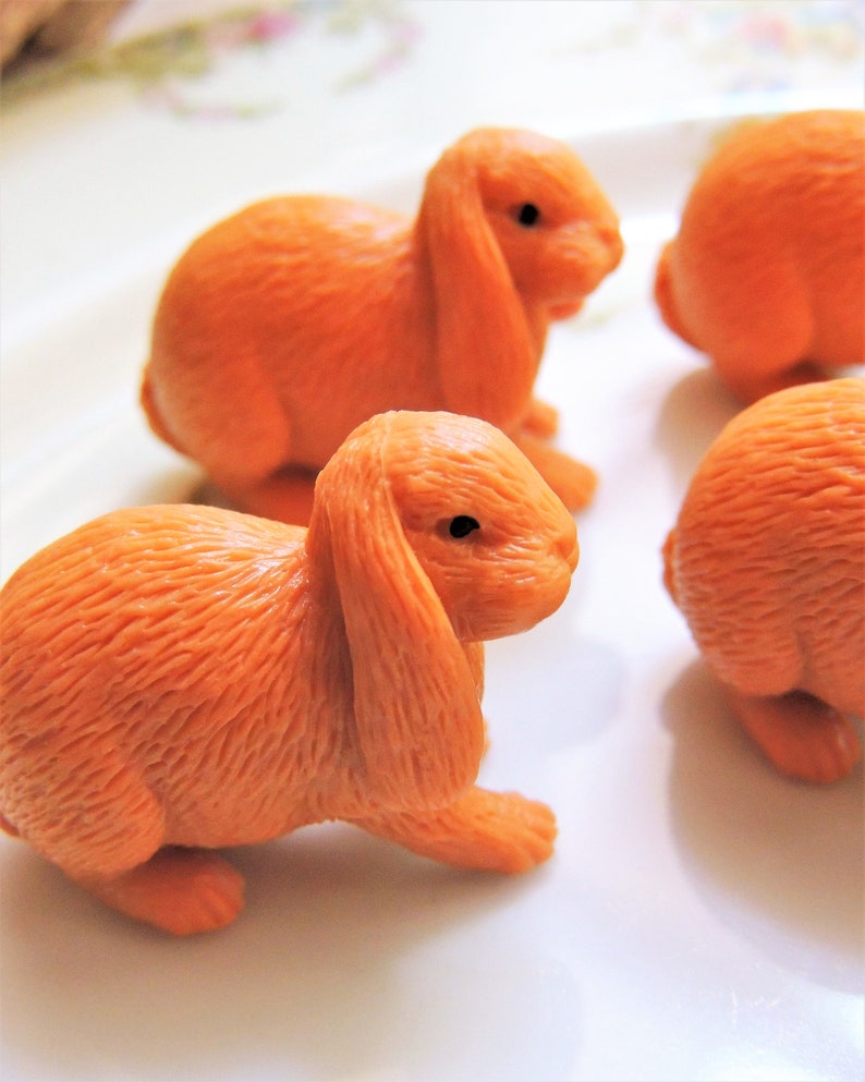 Rabbit MINIATURE BUNNY Lop Eared Animals Plastic Toy Figures - Etsy