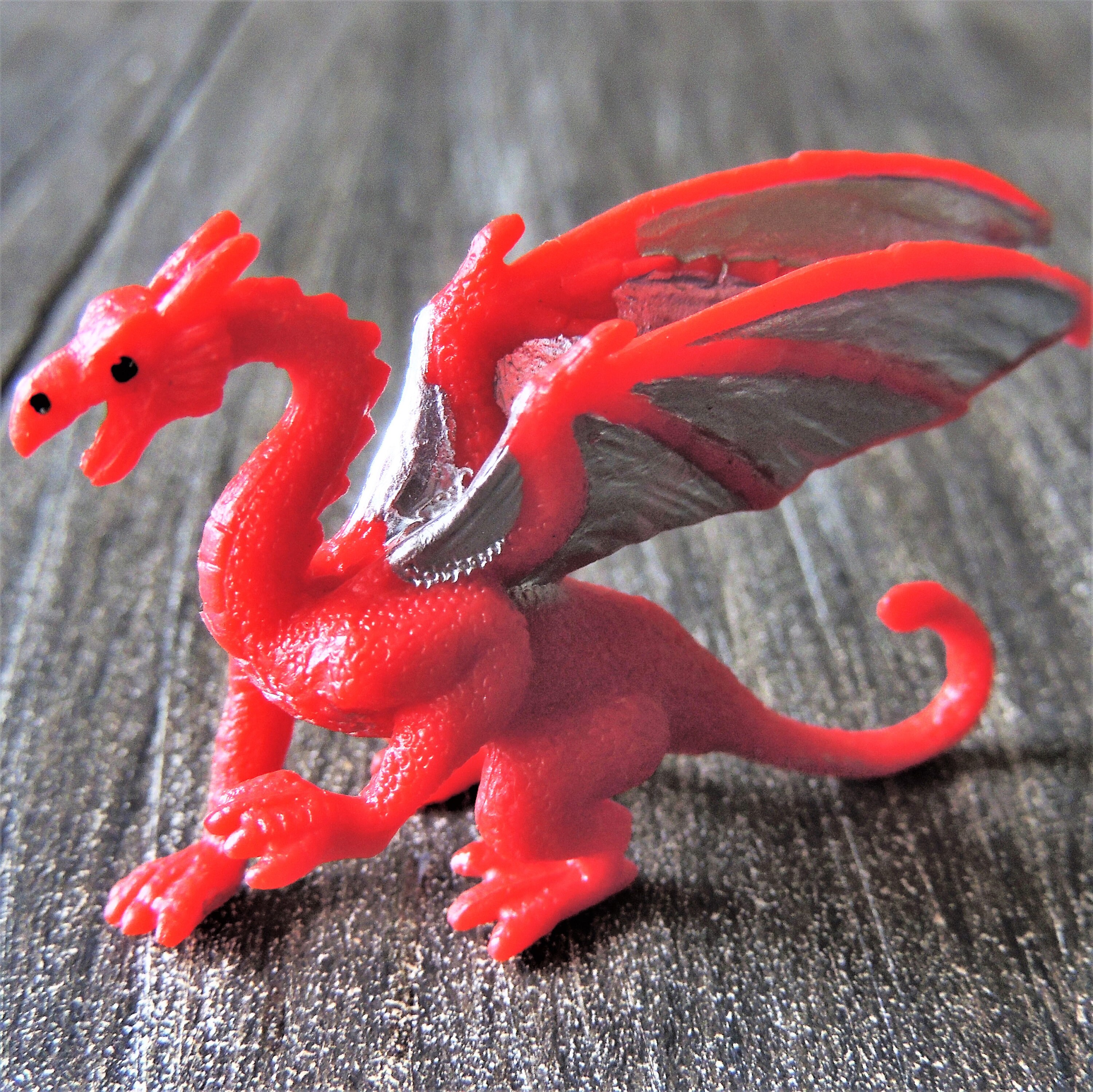 MINIATURE DRAGON Black Tiamat Figurines Figures Fairy Garden Dollhouse ...