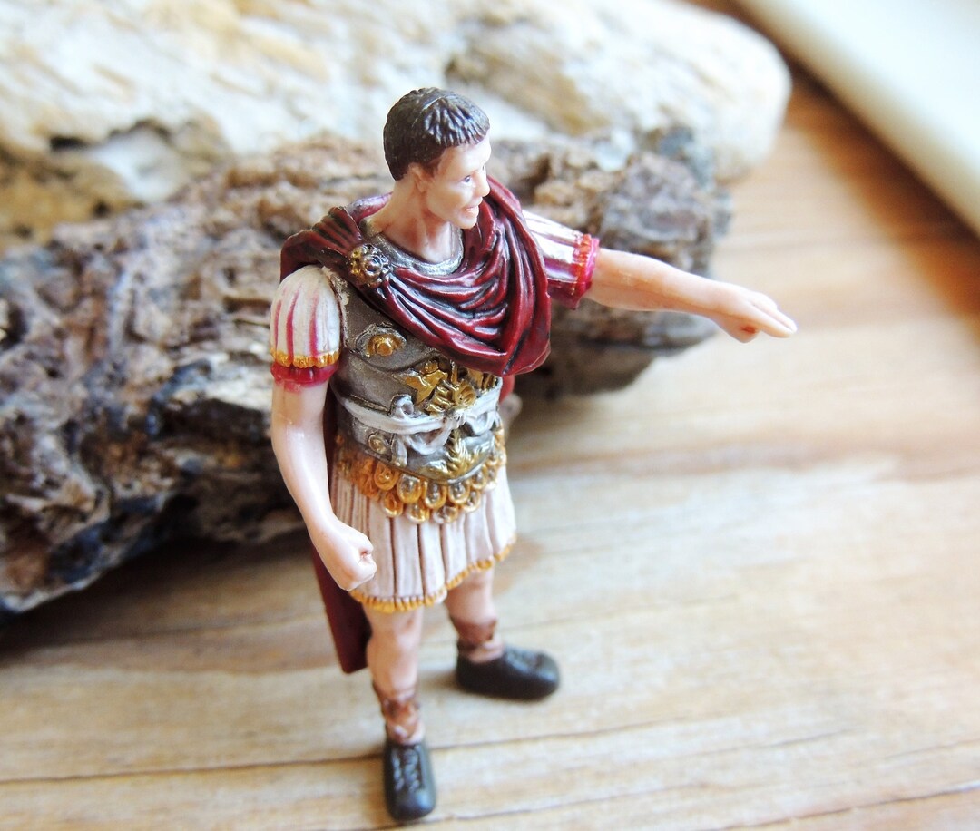 MINIATURE GENERAL CAESAR Ancient Rome Figure Figurines Terrarium ...