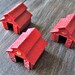 MINIATURE RED BARN House Figure Figurines Dollhouse Fairy Garden ...