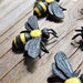MINIATURE Bumble Bee Figurine Insect Animal Tiny Mini Figure Terrarium ...