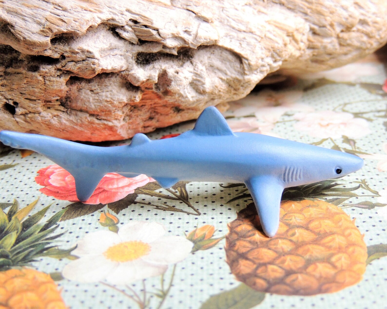 BLUE SHARK MINIATURE Animal Figurines Figure Dollhouse Fairy - Etsy