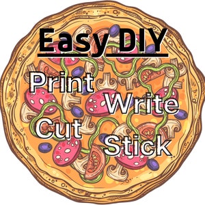 Pizza Slice PRINTABLE PDF RA Door Decs Student Desk Name Plates Name ...