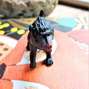 MINIATURE ANIMALS MANDRILL Monkey Plastic Animal Figure Figurines ...