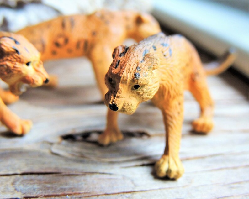 JAGUAR MINIATURE ANIMAL Figure Figurine Panther Fairy Garden Dollhouse ...