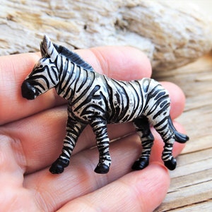 MINIATURE ZEBRA Animal Figurine Figure Fairy Garden Dollhouse - Etsy