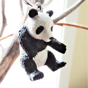 KEYCHAIN Key Chain Giant PANDA Bear Key Ring Key Fob Animal Cute Fun ...