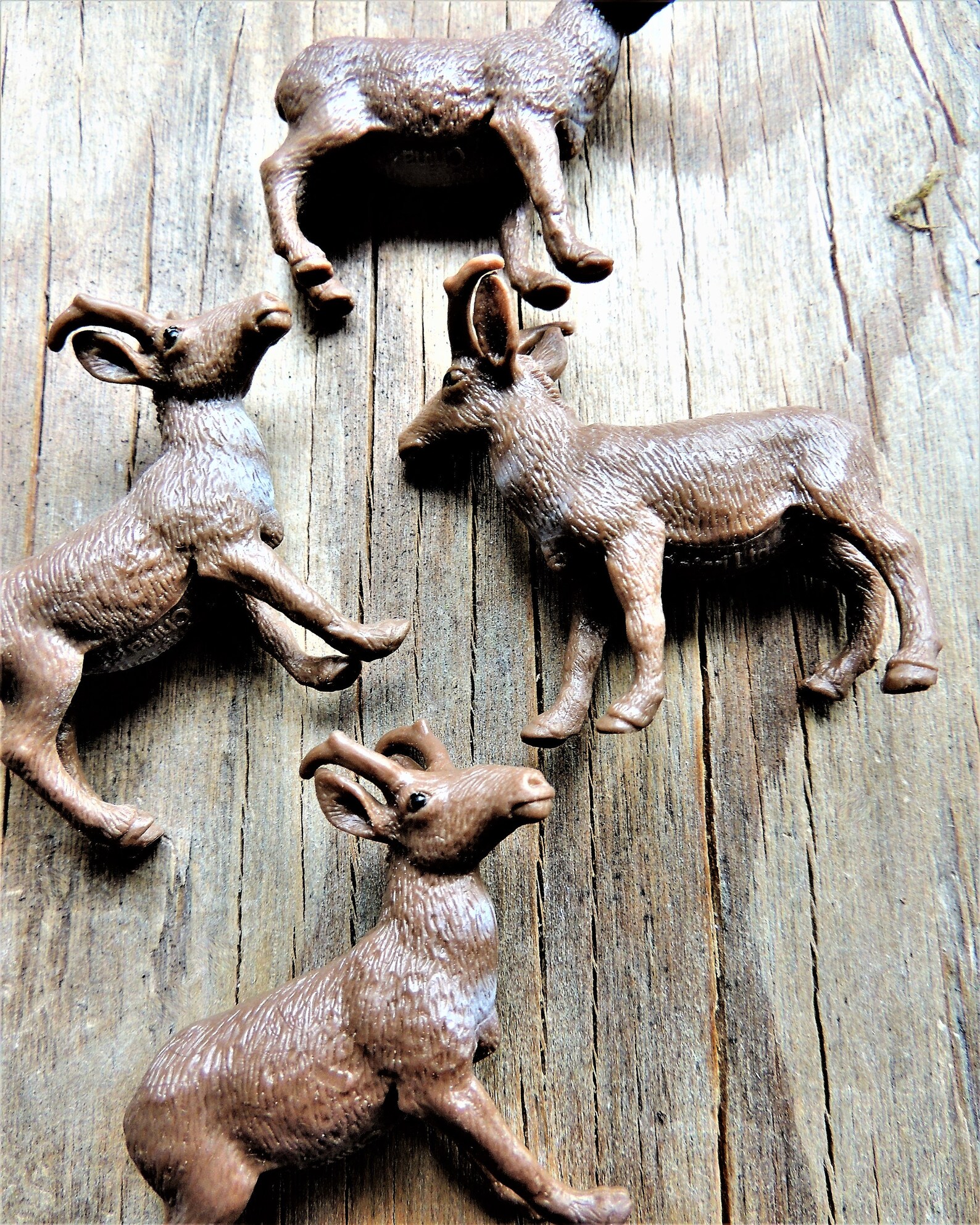MINIATURE PRONGHORN BUCK Plastic Animals Figures Figurines Dollhouse ...