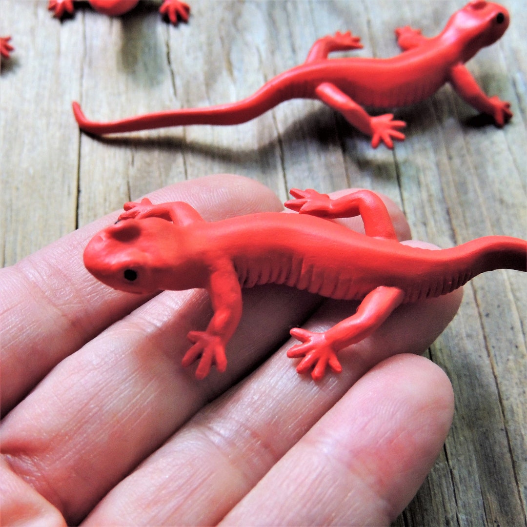 MINIATURE SALAMANDER Animal Figure Figurine Fairy Garden Dollhouse ...