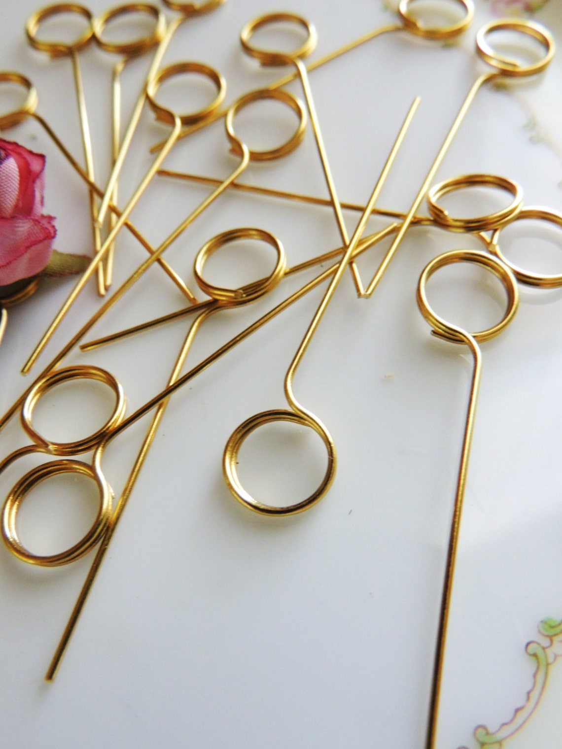 Gold Silver Wire Place Card Table Number Holders DIY Photo - Etsy