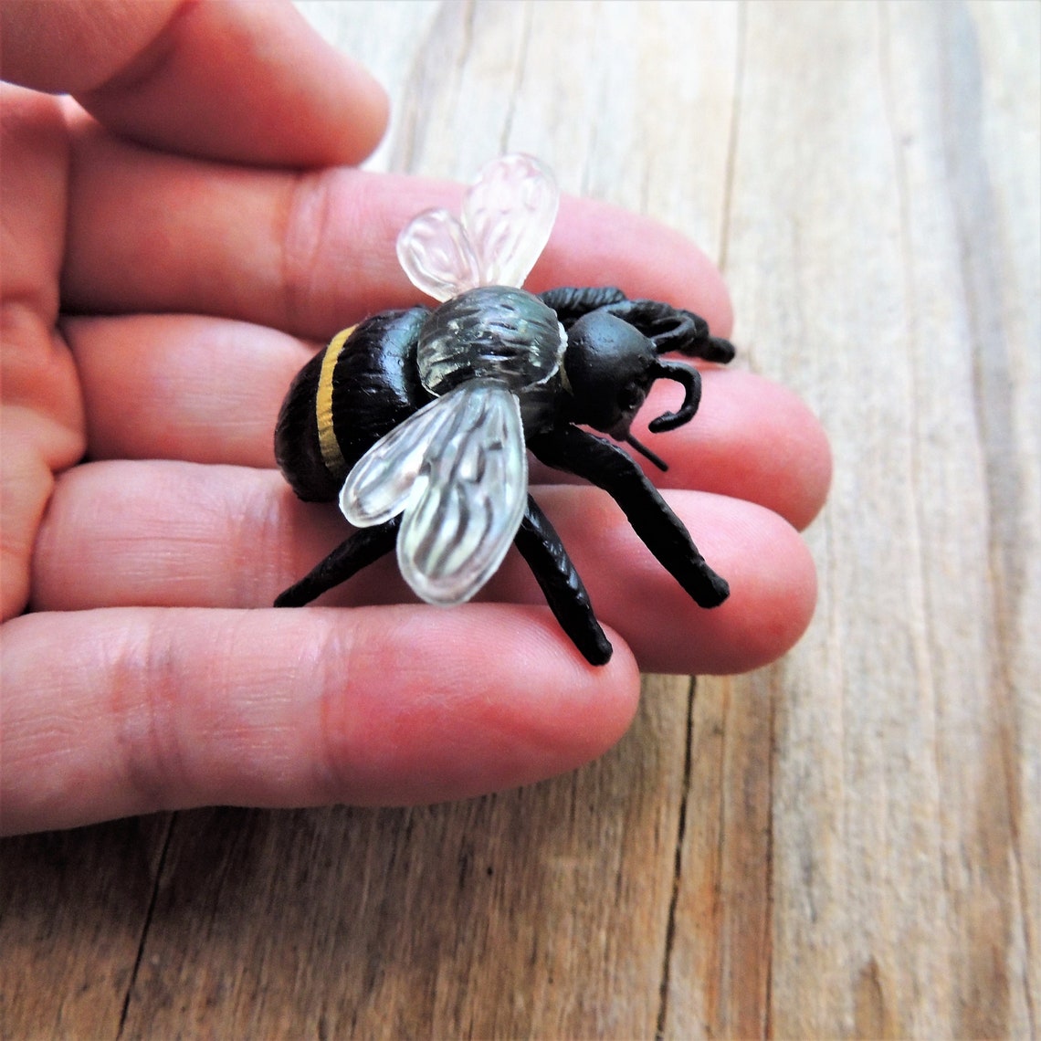 BEE MINIATURE Bumblebee Figurines Insect Figure Terrarium | Etsy
