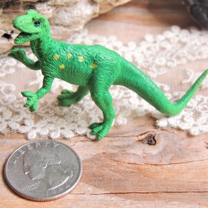 MINIATURE DINOSAUR ALLOSAURUS Animal Figures Figurine Fairy Gardens ...