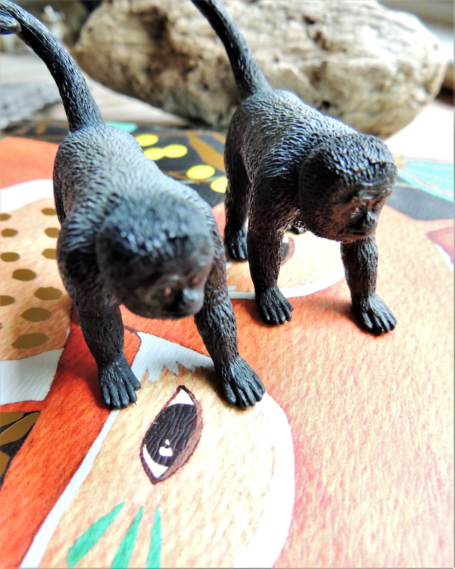 MINIATURE ANIMALS Woolly Monkey Plastic Animal Figure - Etsy