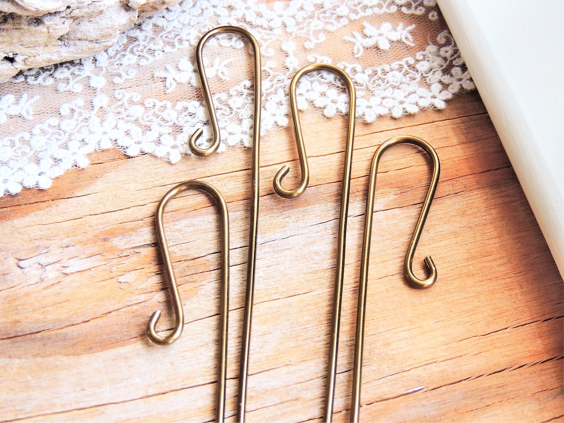 WIRE TABLE NUMBER Holder Tall Place Card Holders Sticks Stems Floral ...