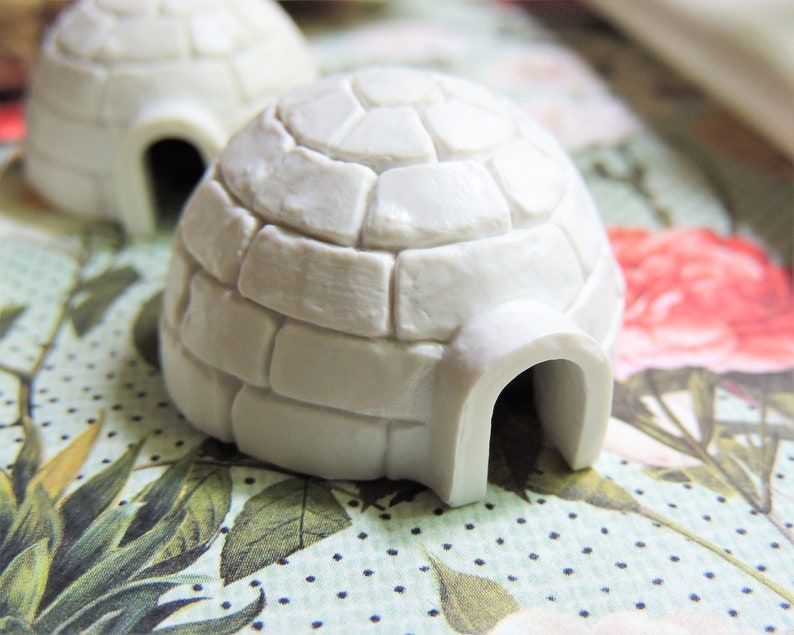 IGLOO MINIATURE FIGURINE Building Figures Fairy Garden | Etsy