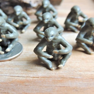 Tiny MINIATURE SLOTH Animal Figurine Figures Dollhouse Diorama ...