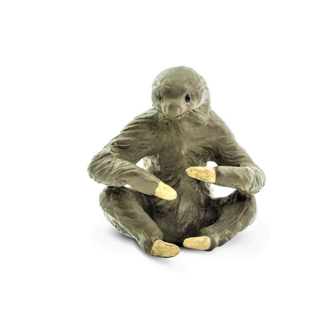Tiny MINIATURE SLOTH Animal Figurine Figures Dollhouse Diorama ...