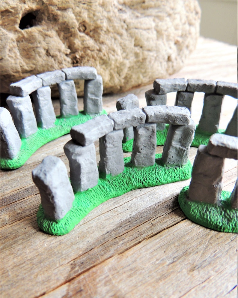 MINIATURE Stonehenge Section Landmark Replica Figurine for Fairy Garden ...