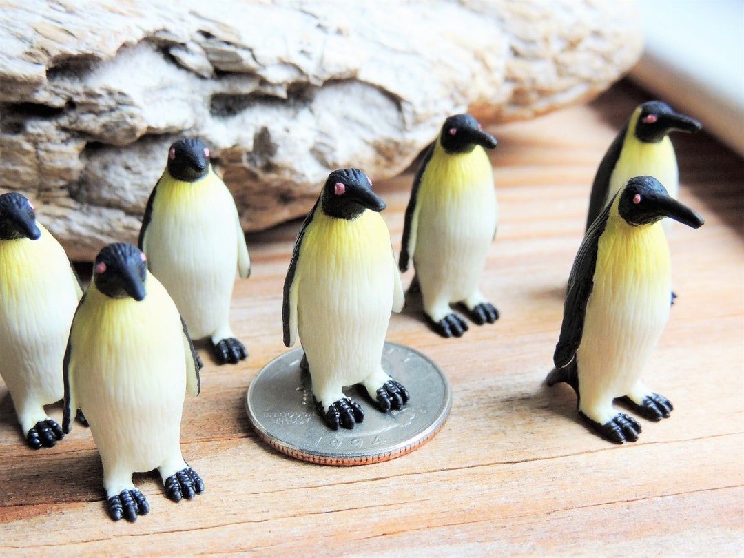 MINIATURE EMPEROR PENGUIN Fairy Garden Animals Figure Dollhouse Diorama ...