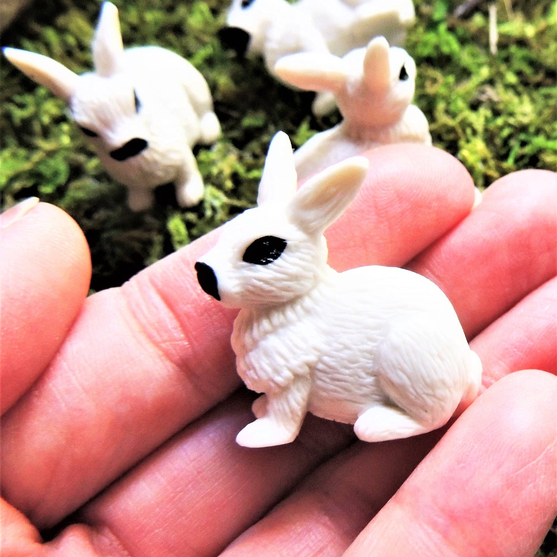 Set of 48 MINIATURE PLASTIC ANIMALS Terrarium Dollhouse Farm Animal ...