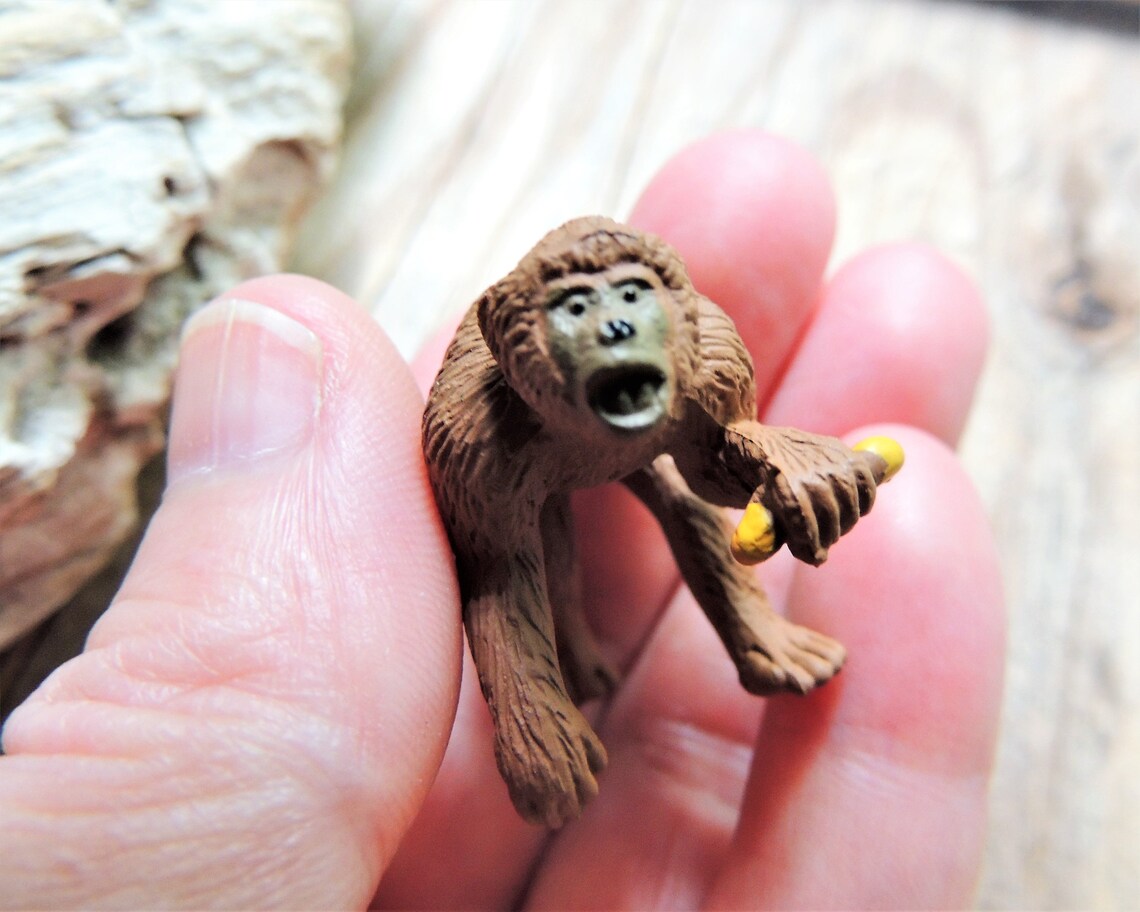 MINIATURE ANIMALS Capuchin Monkey Plastic Animal Figure - Etsy