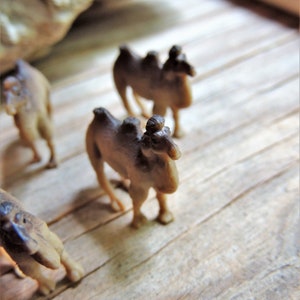 Tiny MINIATURE CAMEL for Fairy Gardens Bactrian Camels Animals Figure ...