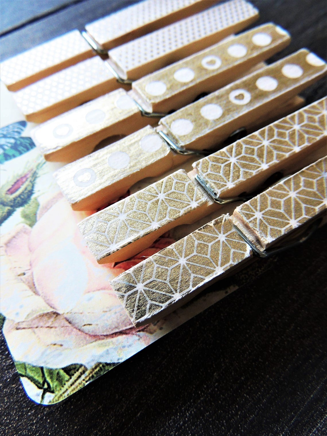 GOLD CLOTHESPINS Clothes Pin Decorative Magnets Push Pin - Etsy