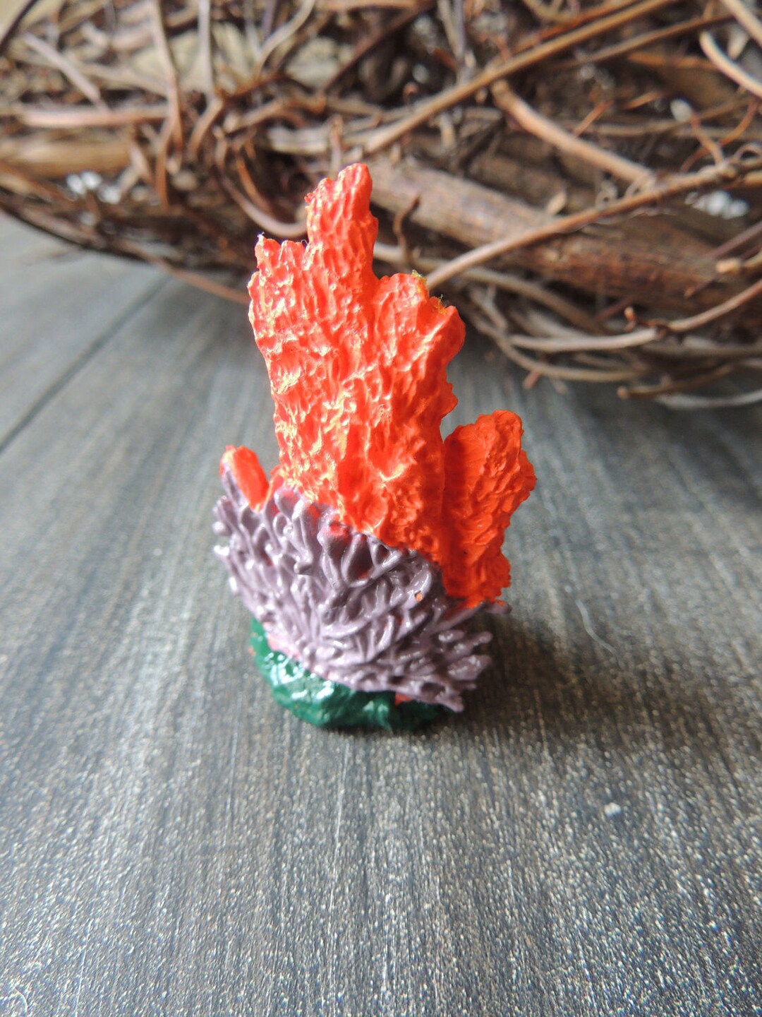 MINIATURE CORAL Reef Figures Figurines Fairy Garden Dollhouse Diorama ...