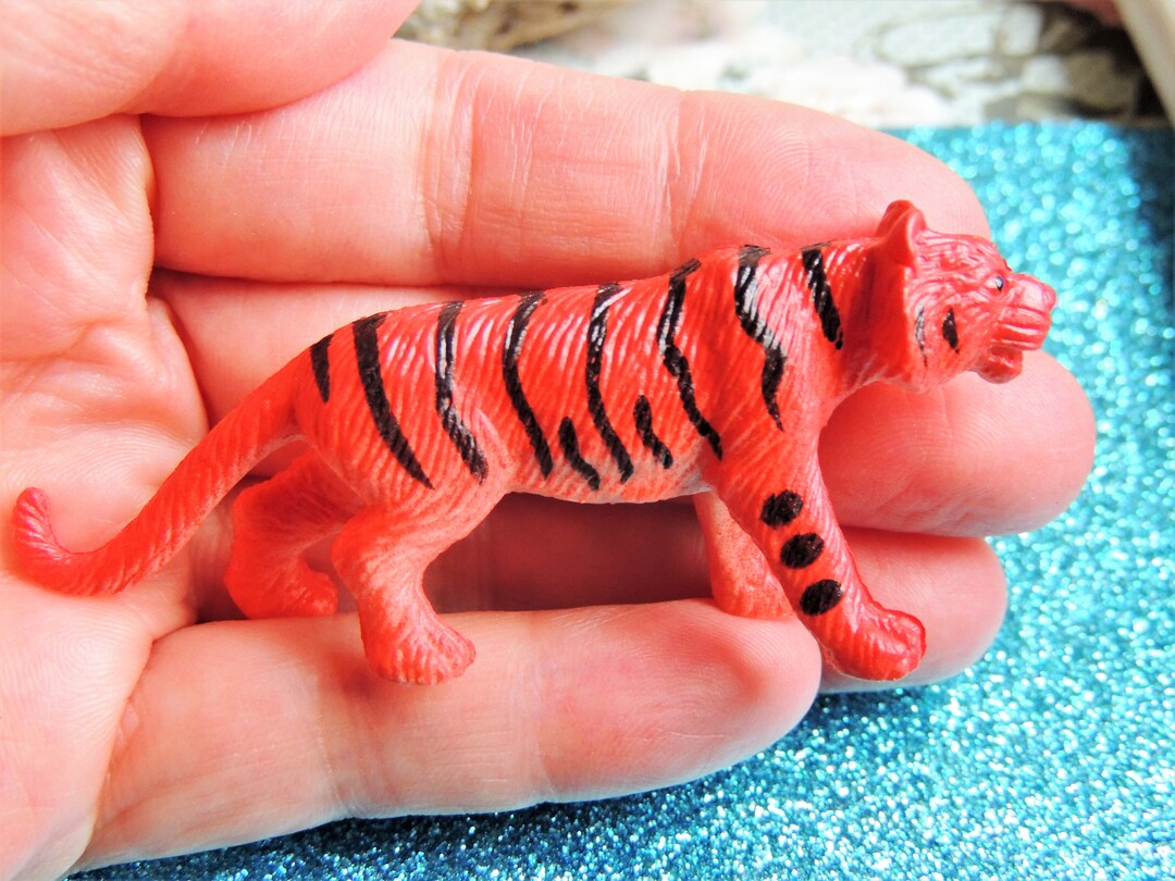 MINIATURE TIGER Toy Animal Figures Figurine Mini Fairy Gardens ...