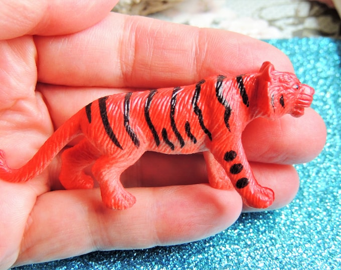 MINIATURE TIGER Toy Animal Figures Figurine Mini Fairy Gardens - Etsy