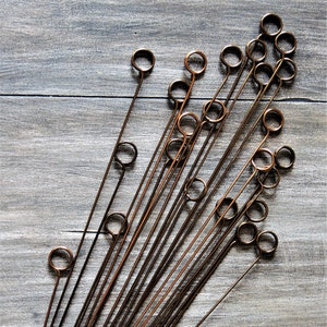 Tall WIRE CARD HOLDERS Table Number Holder Swirl Stems Pick Photo Flat ...