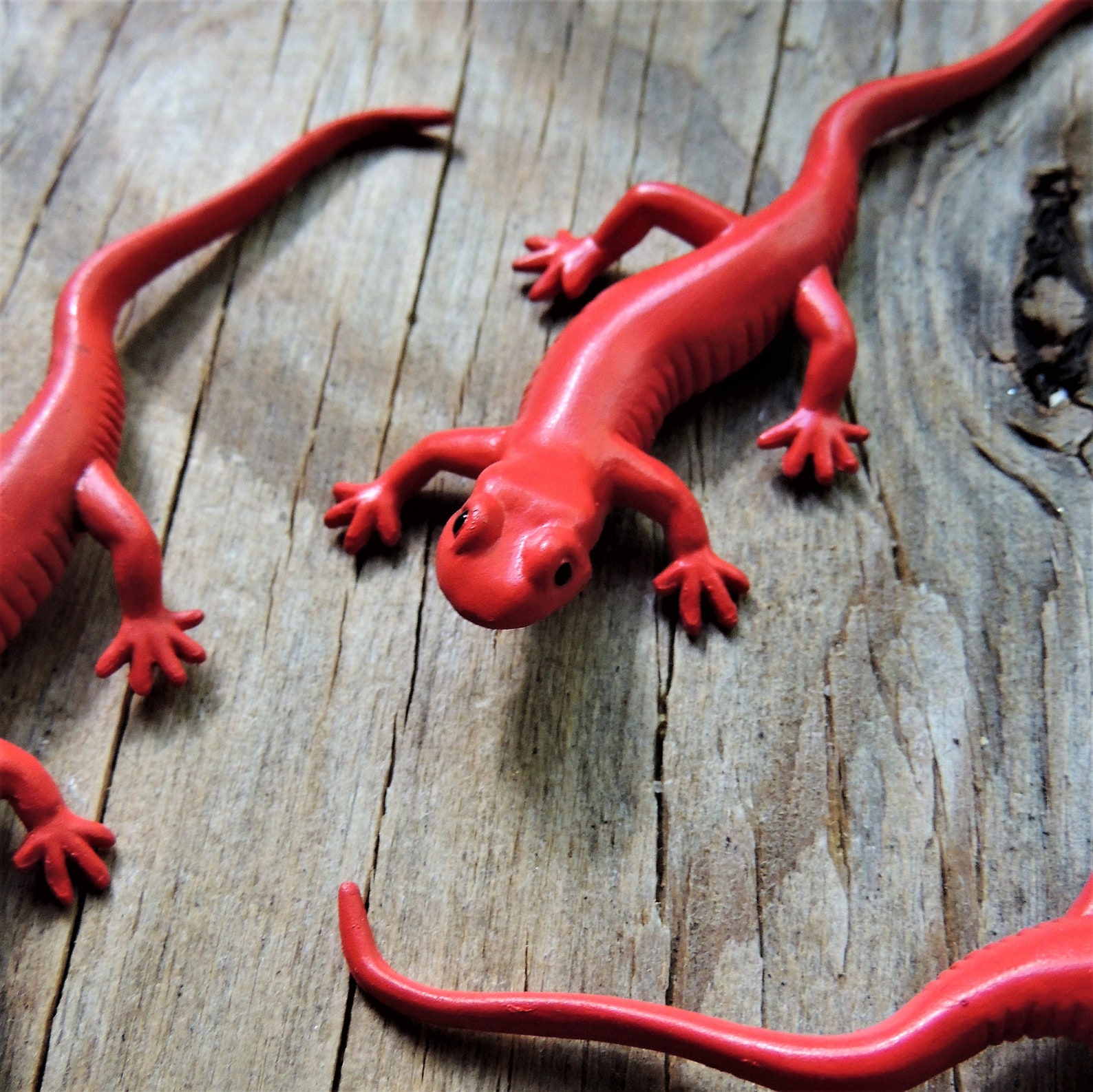 MINIATURE SALAMANDER Animal Figure Figurine Fairy Garden Dollhouse ...