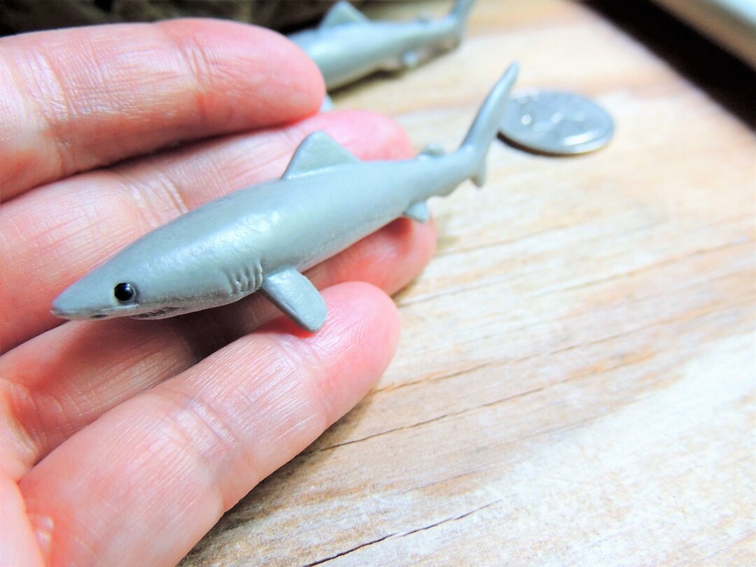 SHARK MINIATURE Gray Reef Sharks Animal Figurines Figures - Etsy