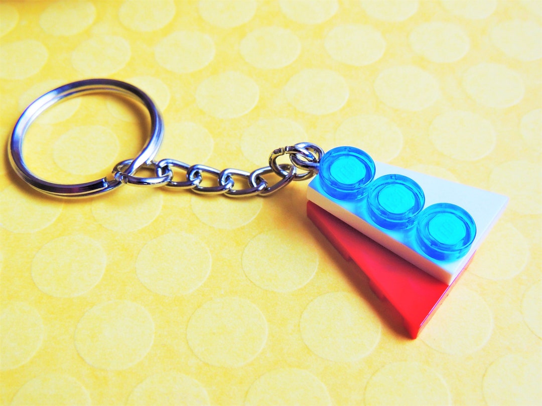 KEYCHAIN Toy Brick Key Chain Key Holder Keyring Fun Gift Zipper Pull ...