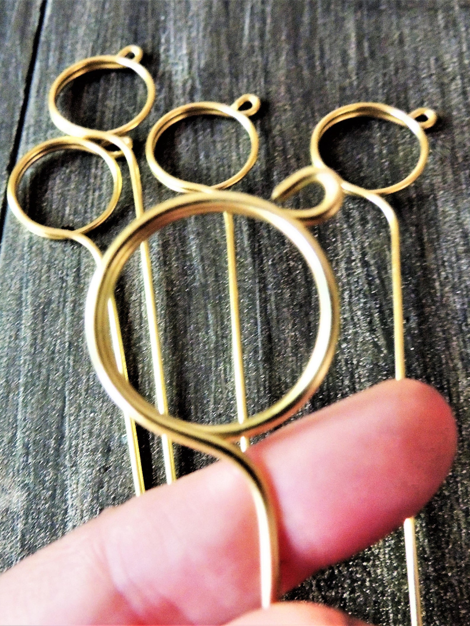 WIRE CARD HOLDERS Table Number Holder Wedding Gold Tall Wire - Etsy