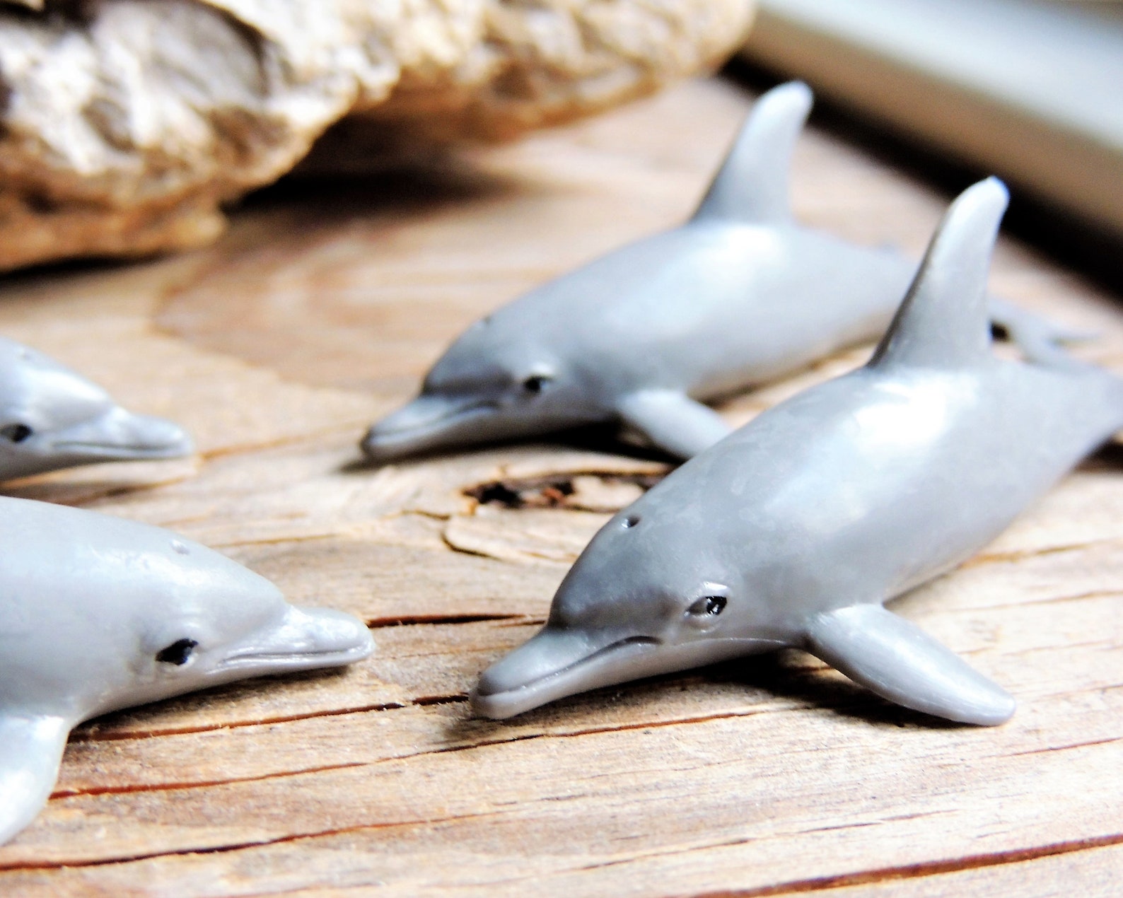 MINIATURE Animals Figures Figurine Bottlenose DOLPHIN - Etsy