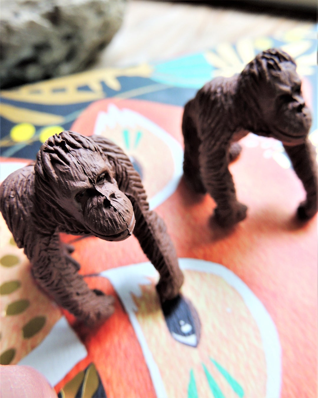 MINIATURE ANIMALS ORANGUTAN Ape Plastic Animal Figures - Etsy