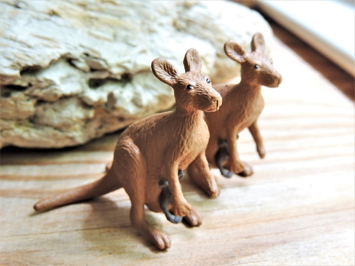 KANGAROO MINIATURE Animals Figurines Figures Fairy Garden - Etsy