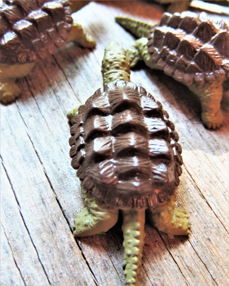MINIATURE SNAPPING TURTLE Animal Figurine Figures Dollhouse - Etsy