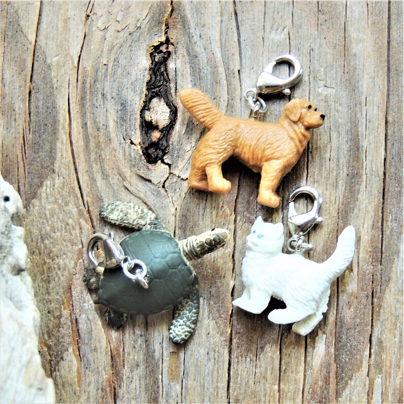 CLIP ON CHARMS Animal Charm Tiny Animal Charms for Bracelet - Etsy