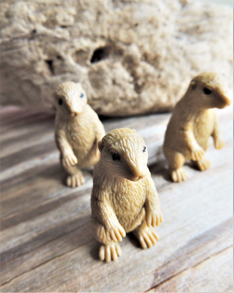 MINIATURE PRAIRIE DOG Plastic Animals Figures Figurines | Etsy